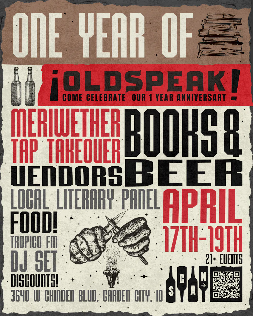 Oldspeak One Year Anniversary … | Partiful