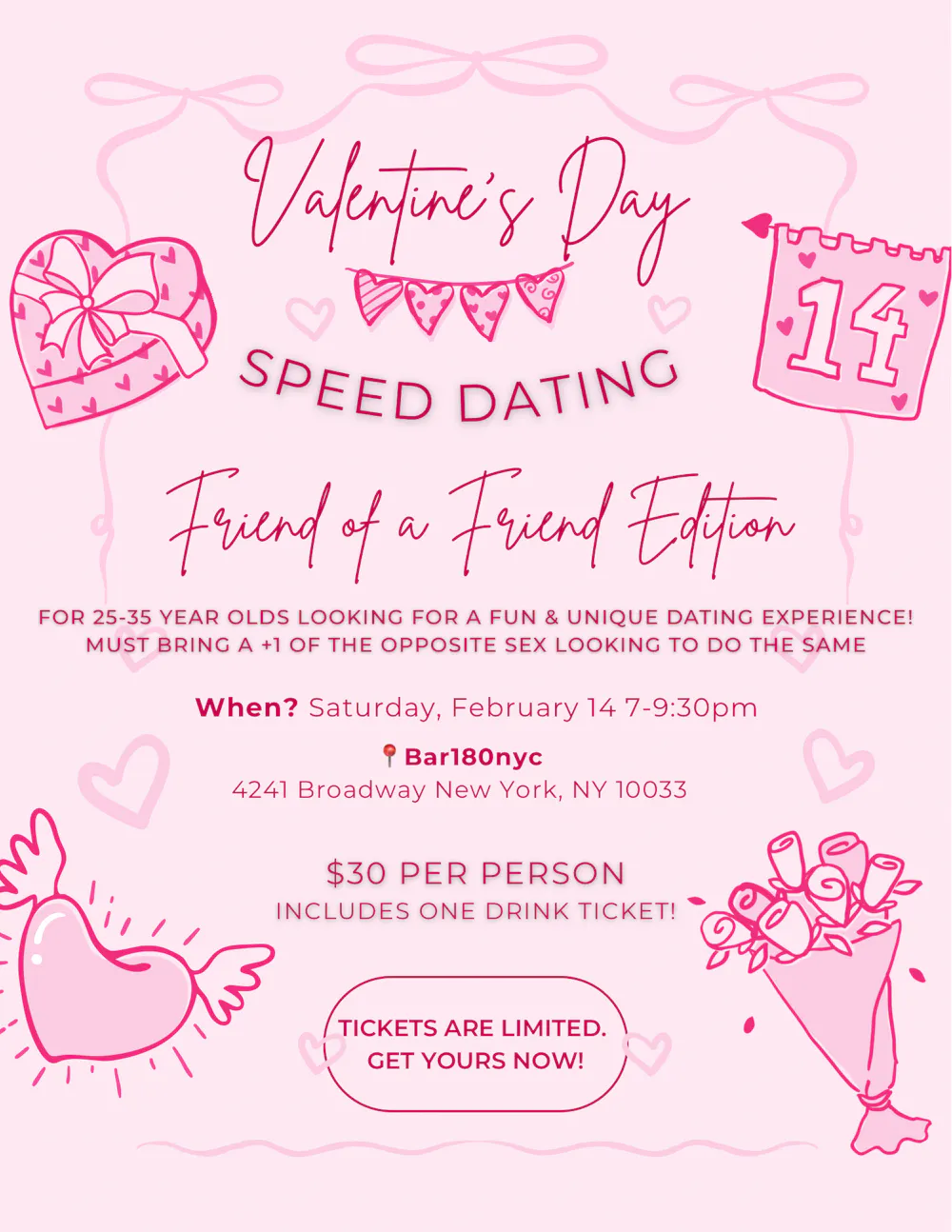 Valentine’s Day Speed Dating: … | Partiful