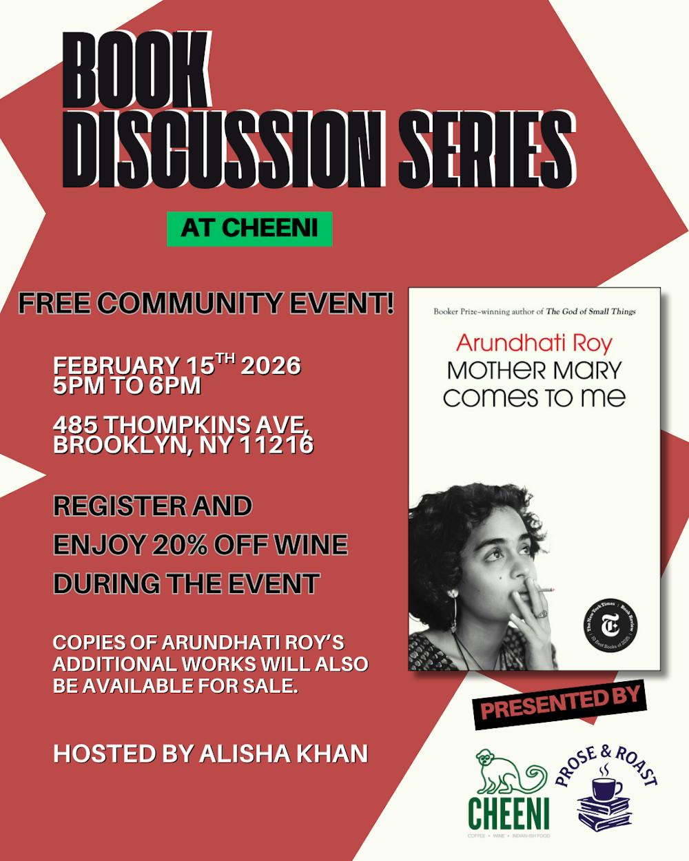 Cheeni x Prose & Roast: Februa… | Partiful