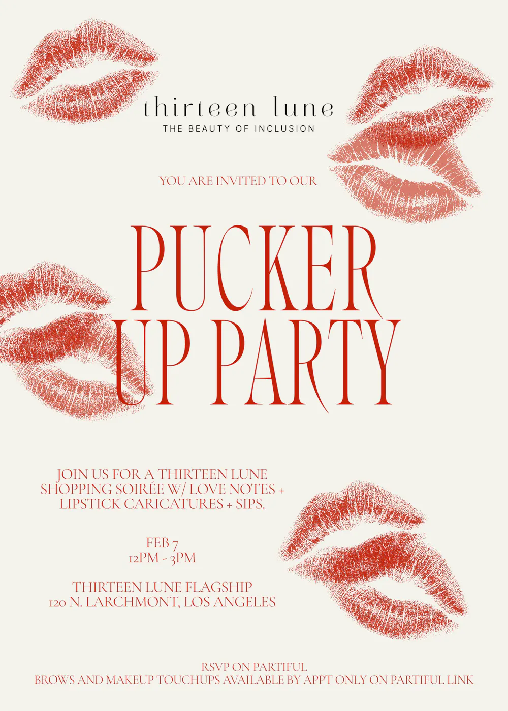 Pucker Up Party by thirteen lu… | Partiful