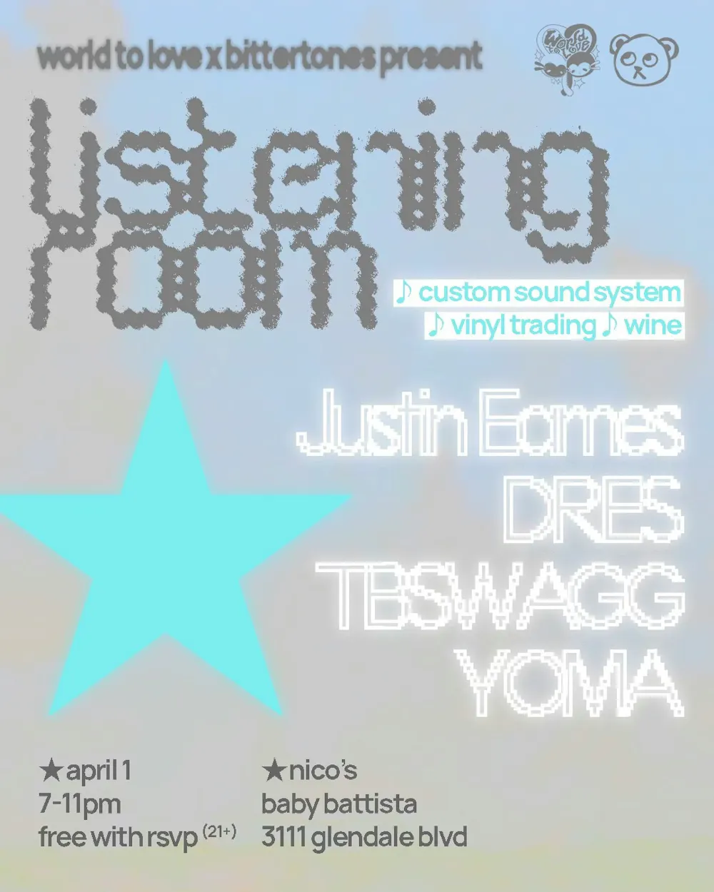 bitr x w2love LISTENING ROOM | Partiful