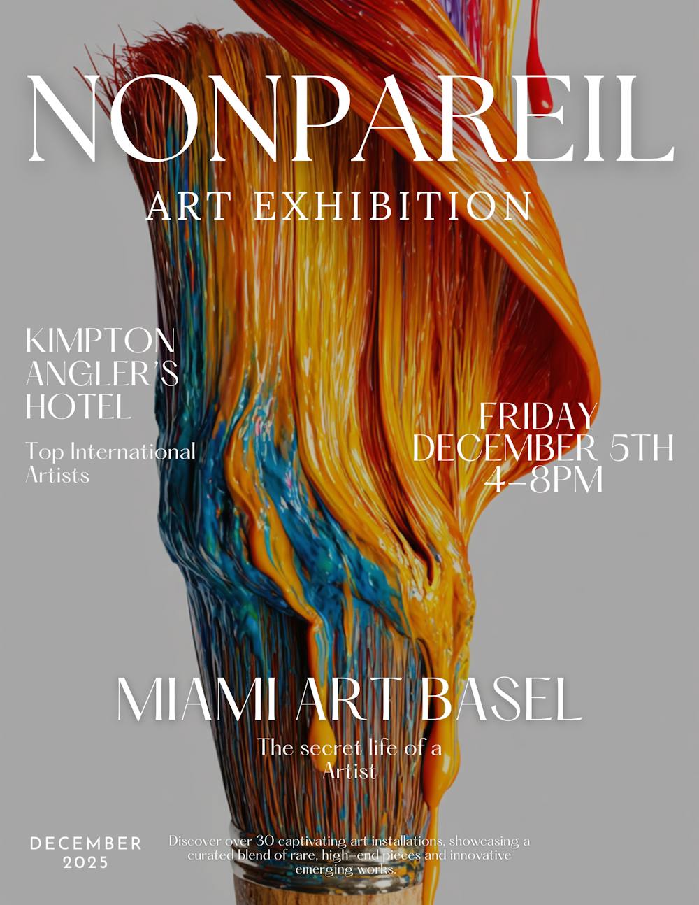 Nonpareil Art Basel Exhibition… | Partiful