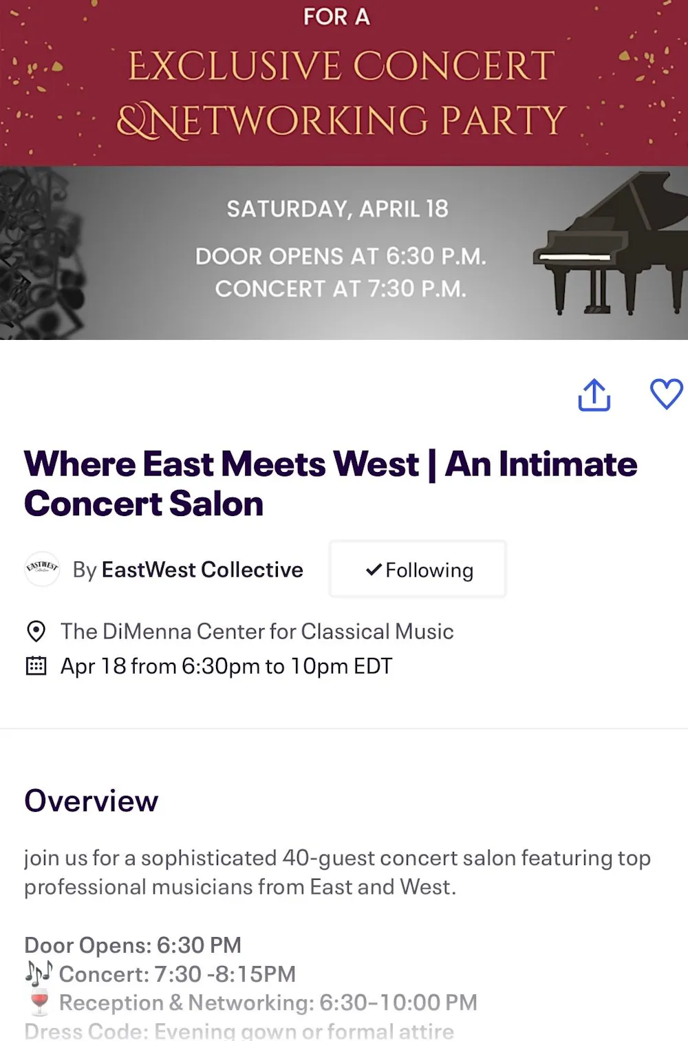 Where East Meets West | An Int… | Partiful