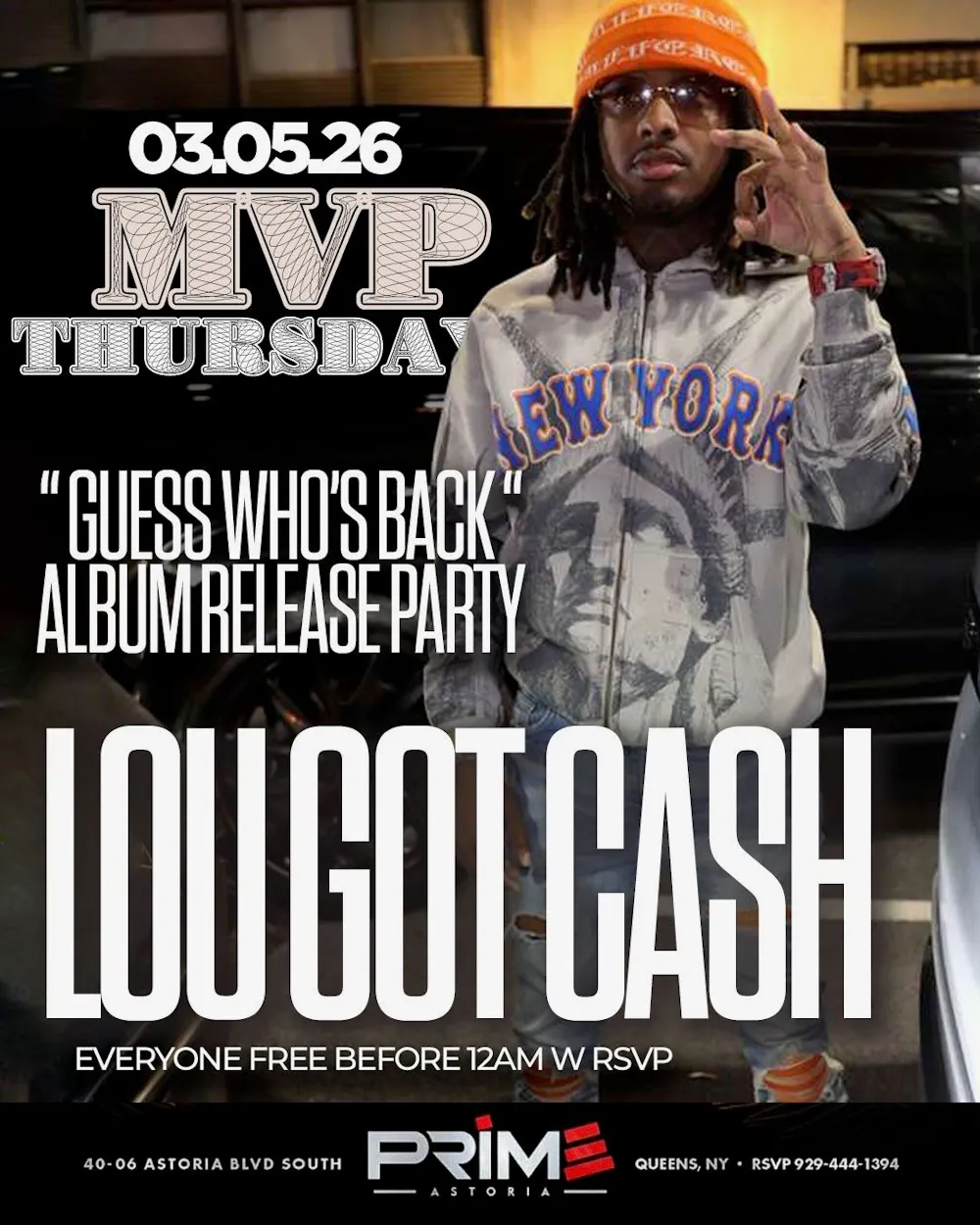 Lou got cash | Partiful