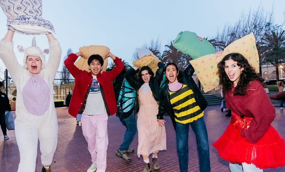 SF Valentine's Day Pillow Figh… | Partiful