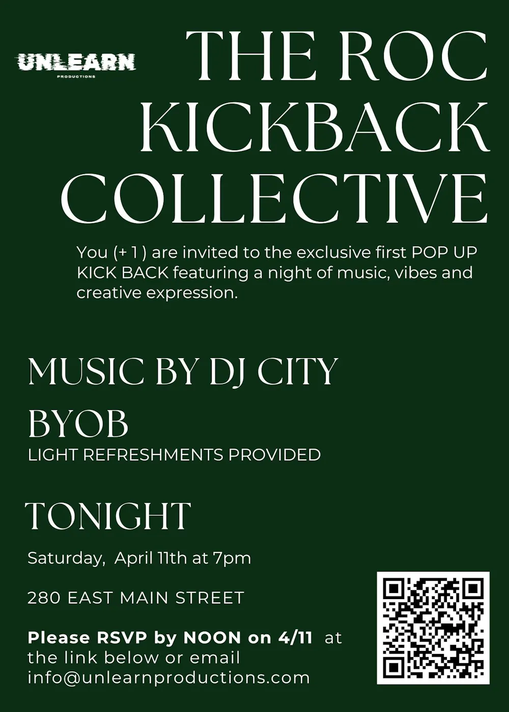 THE ROC KICK BACK COLLECTIVE | Partiful