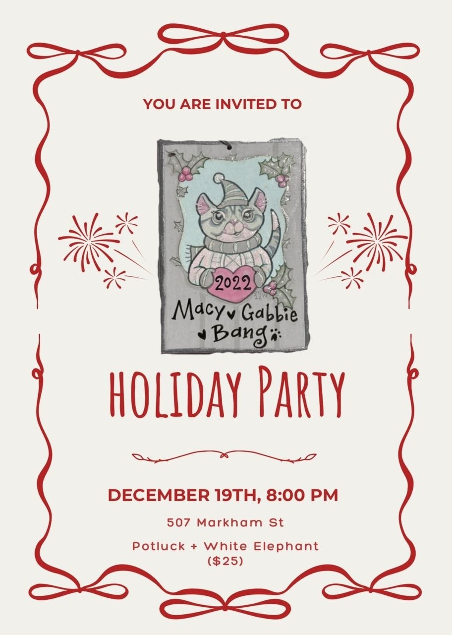Macy + Gabbie's Holiday Party | Partiful