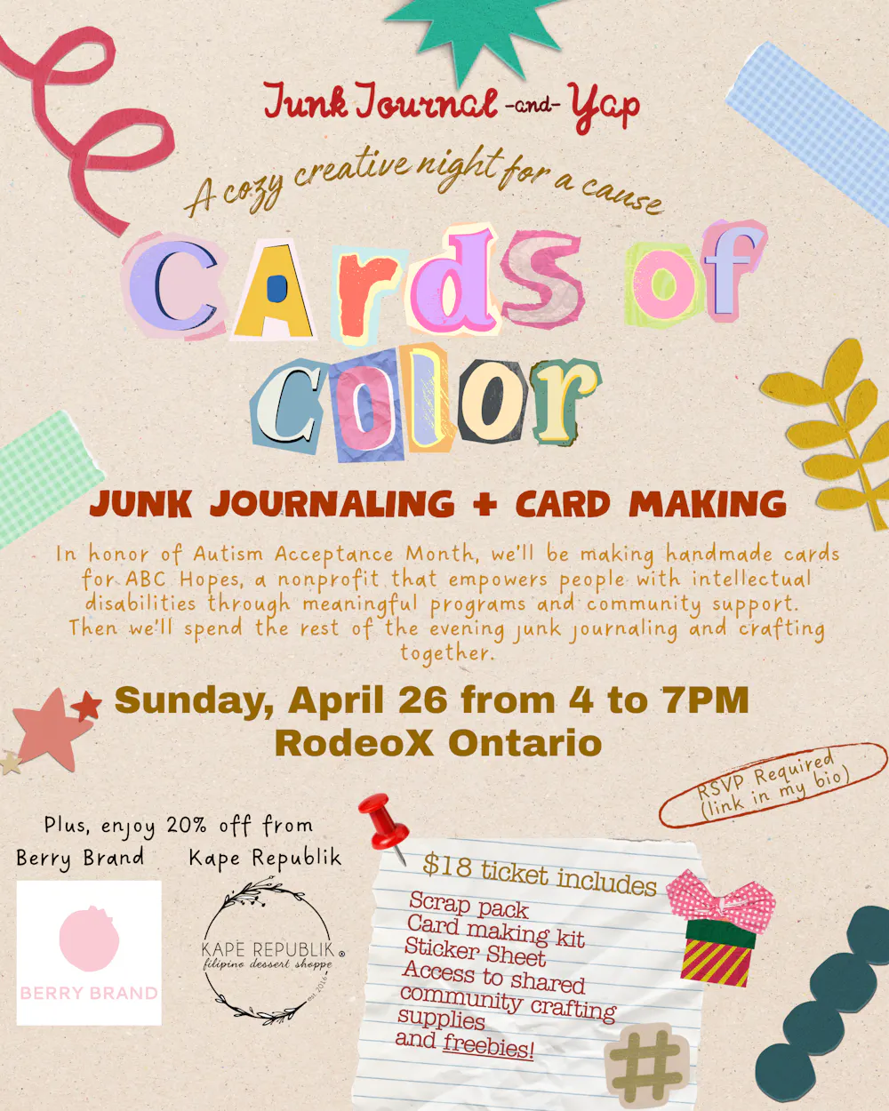 Junk Journal and Yap: Cards of… | Partiful