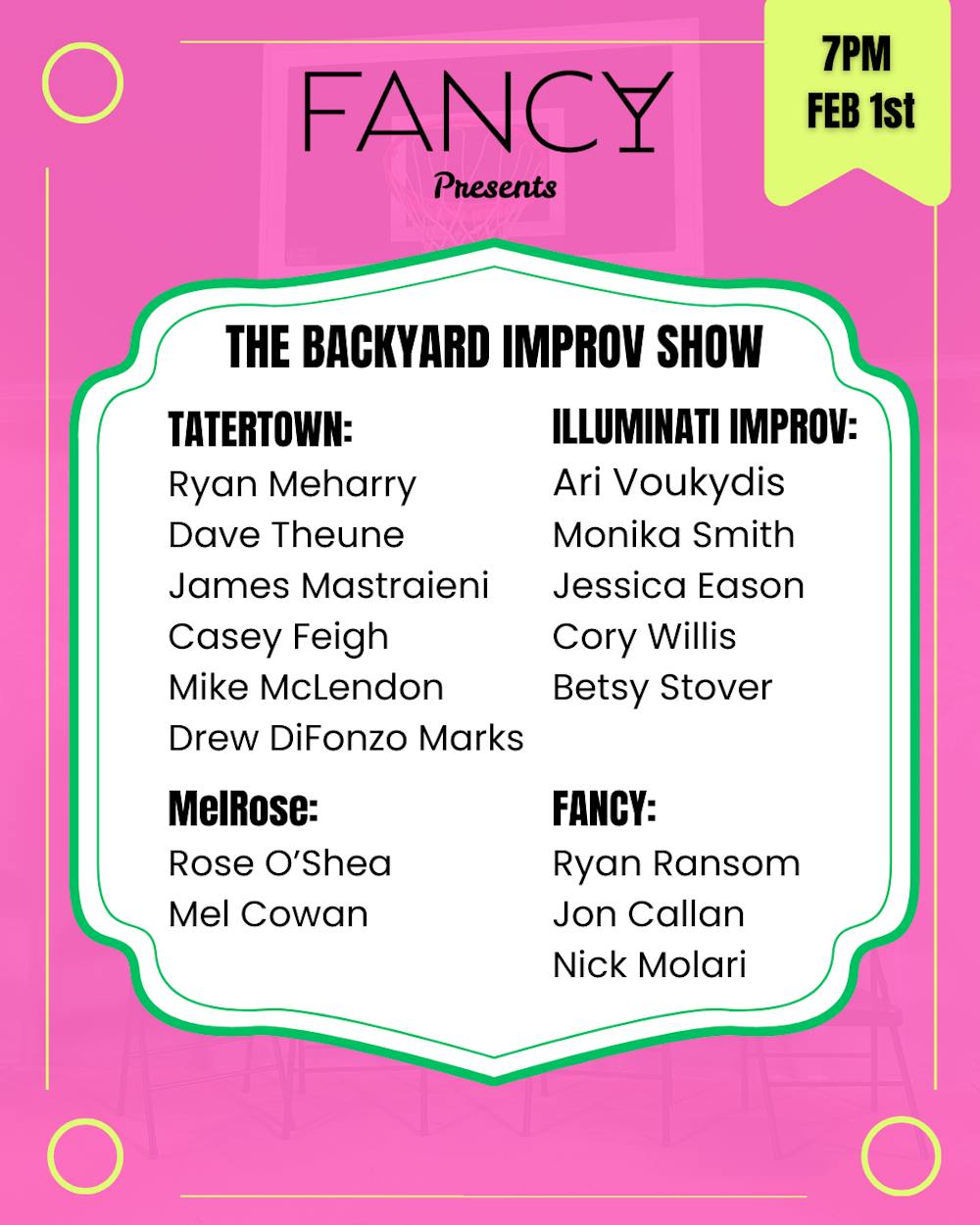 The Fancy Backyard Show! | Partiful