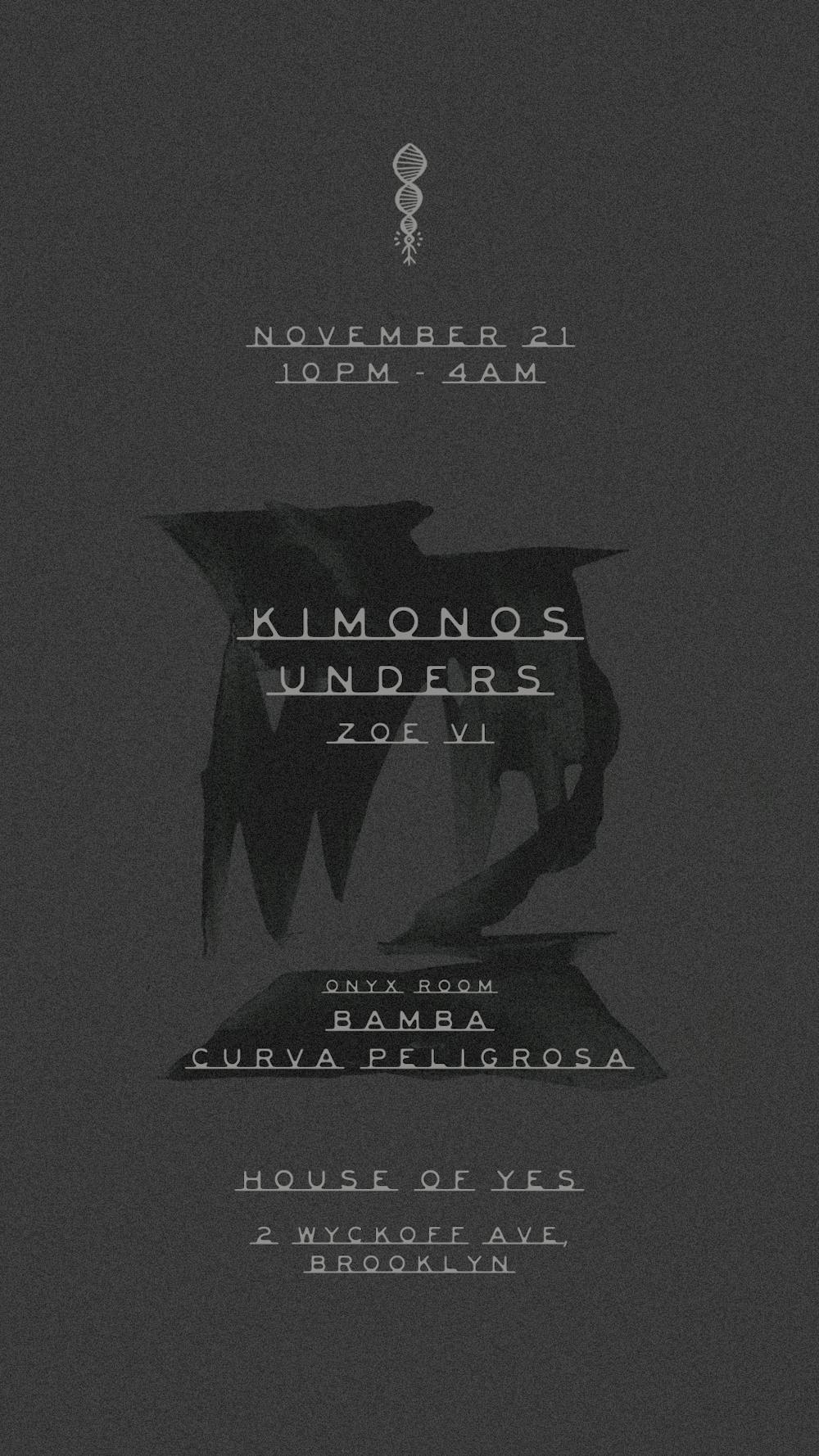 UNDERS/ KIMONOS/ZOE VI BAMBA/C… | Partiful