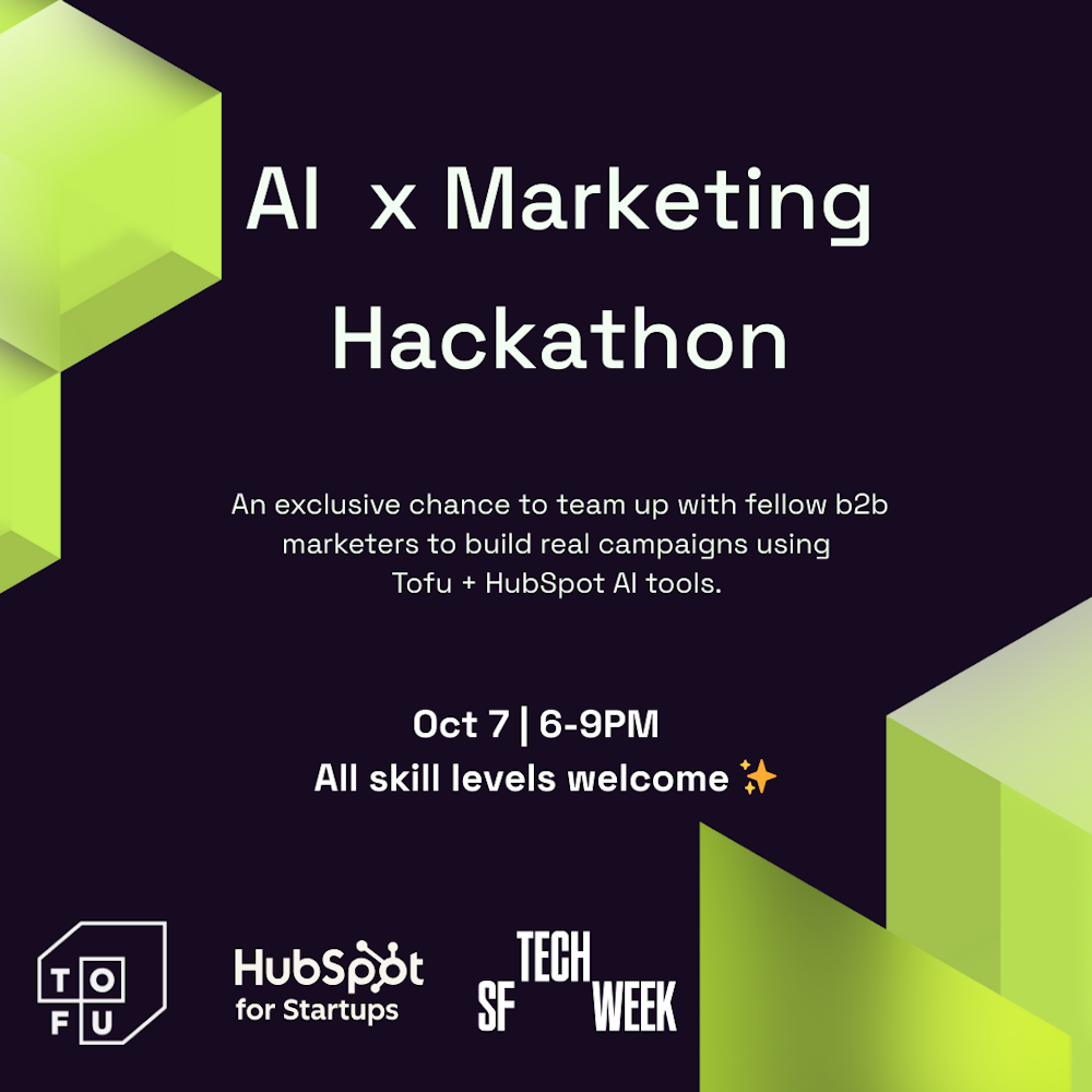 AI X Marketing Hackathon - For… | Partiful