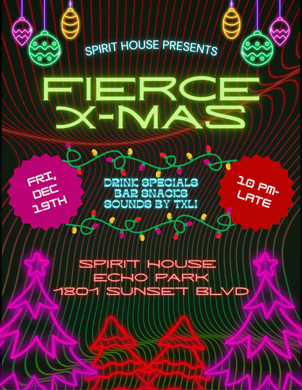 FIERCE X-MAS @ SPIRIT HOUSE | Partiful