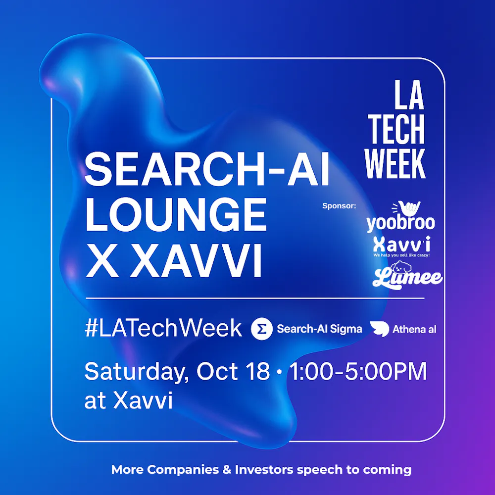 Search-AI Lounge x Xavvi,yoobr… | Partiful
