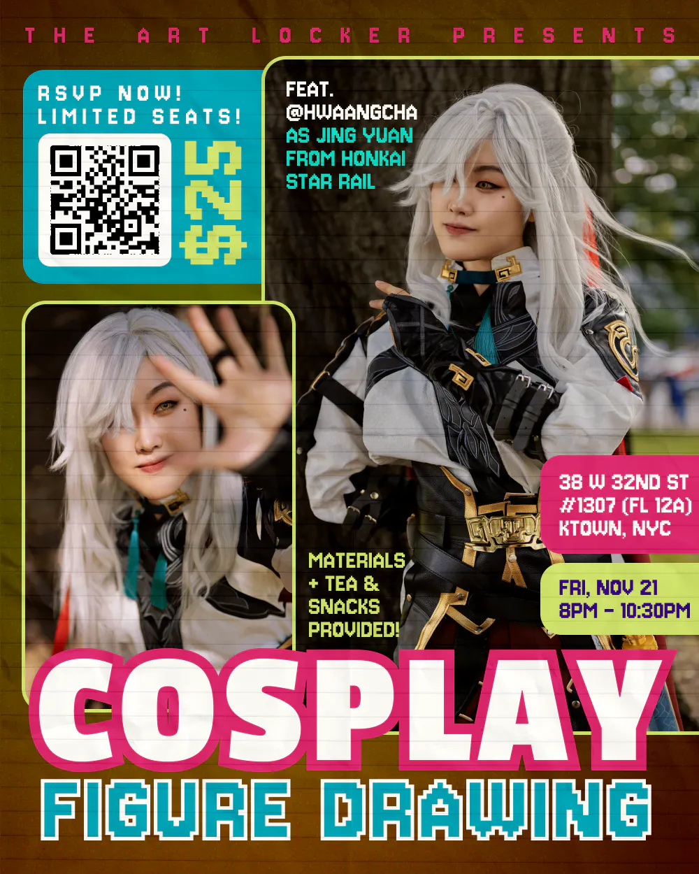 Cosplay Figure Drawing 11/21 | Partiful