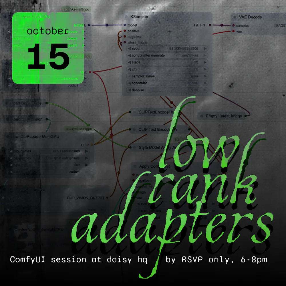 low rank adapters present: Com… | Partiful