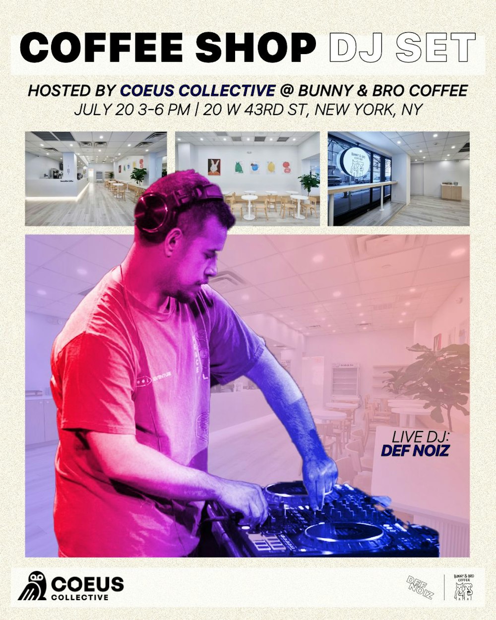 Coffee Shop Live DJ Set for Fo… | Partiful