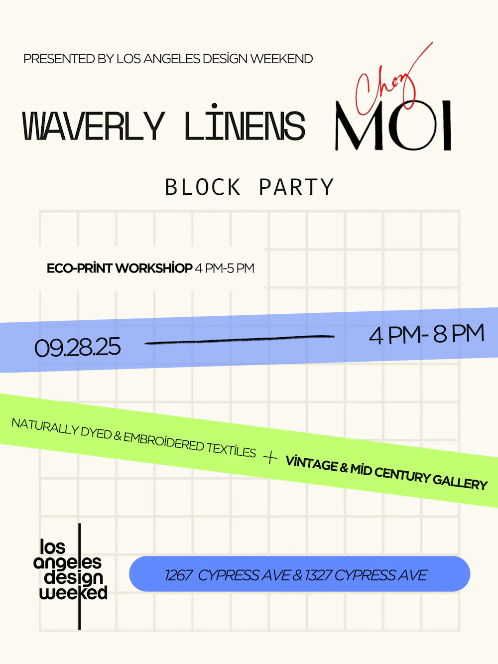 Waverly Linens x Chez MOI | Partiful