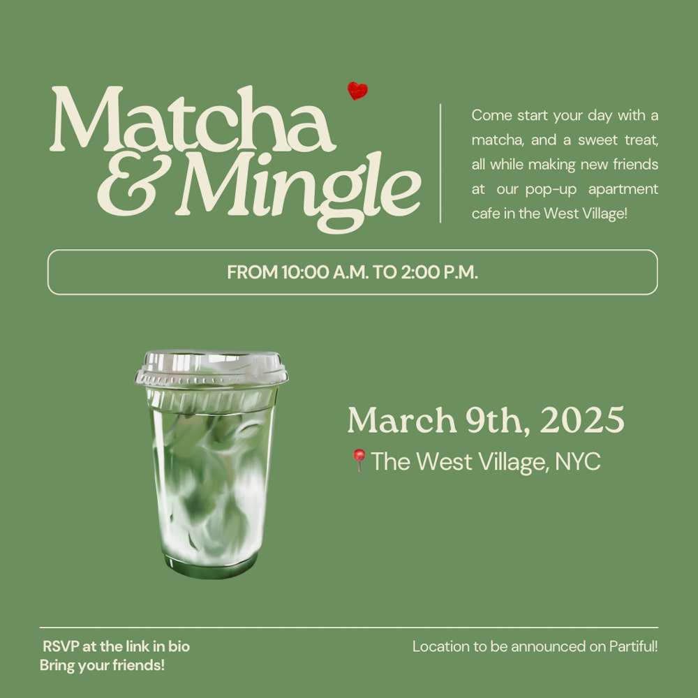 Matcha & Mingle: Spring Sequel | Partiful