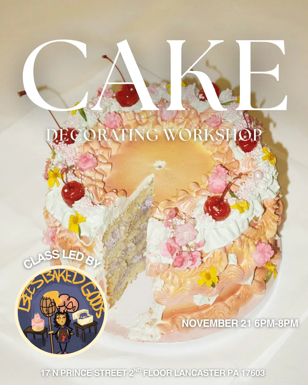 Cake Decorating with Bees Bake… | Partiful