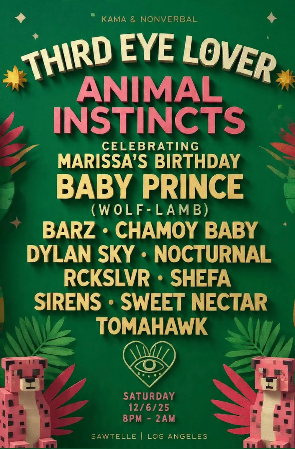 Third Eye Lover: Animal Instin… | Partiful