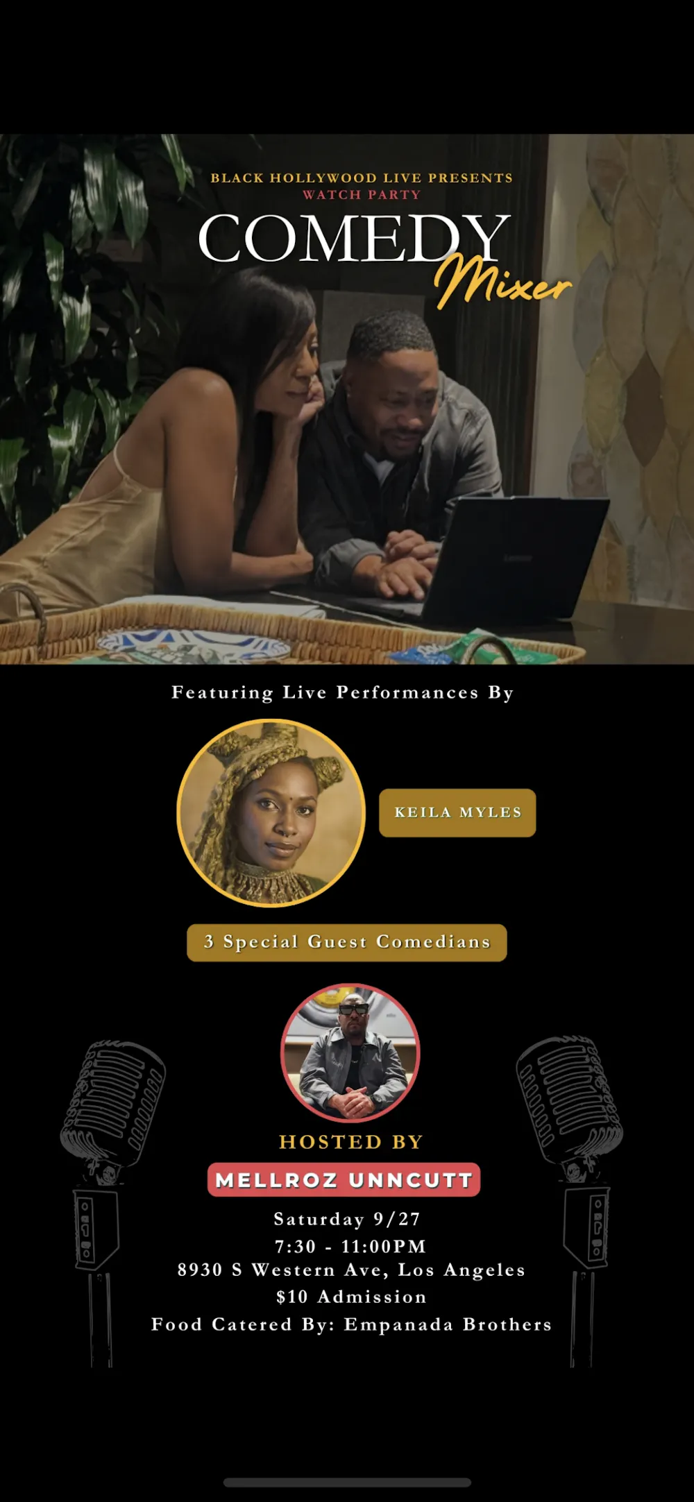 BLACK HOLLYWOOD COMEDY MIXER | Partiful