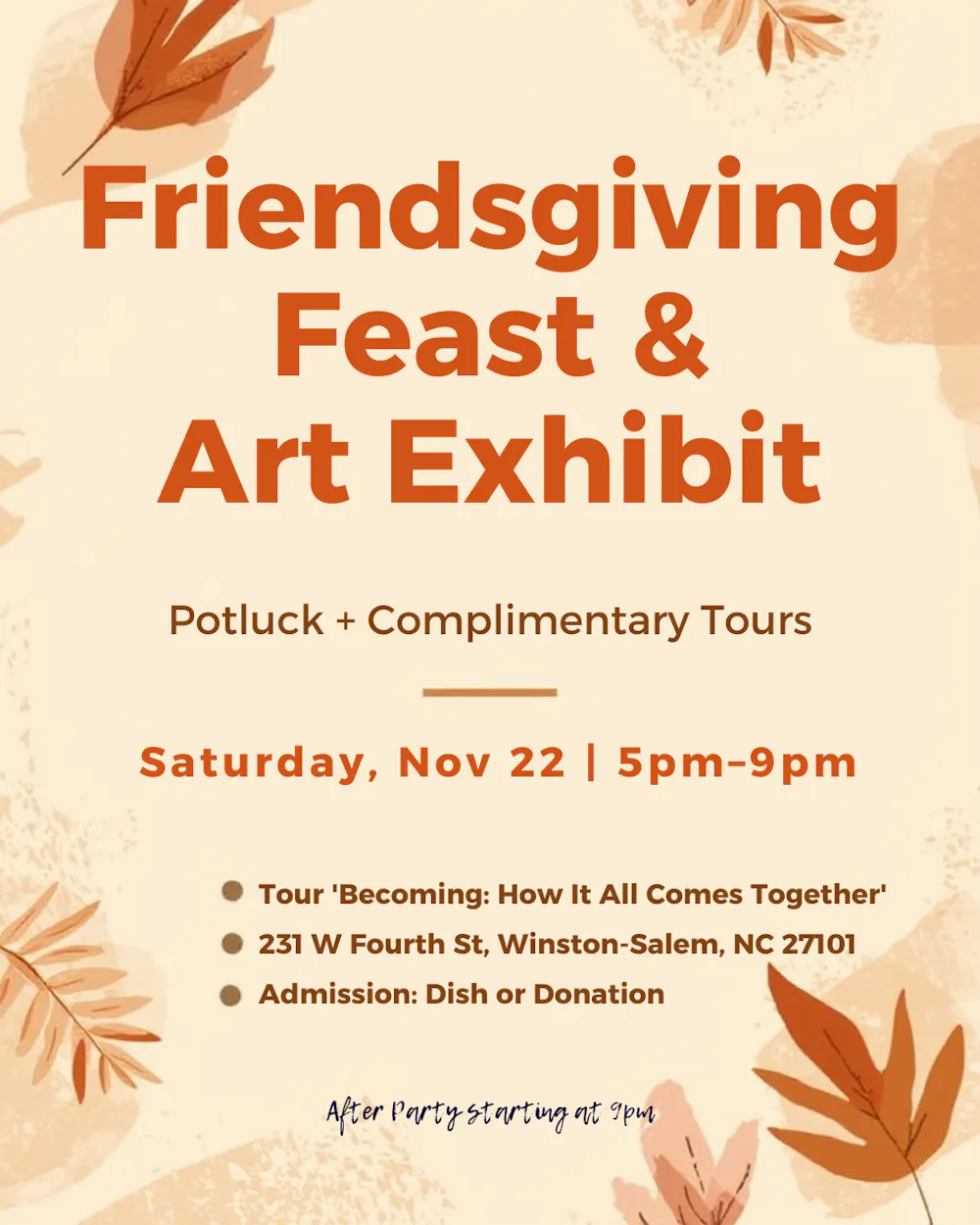 Friendsgiving Feast & Art Exhi… | Partiful