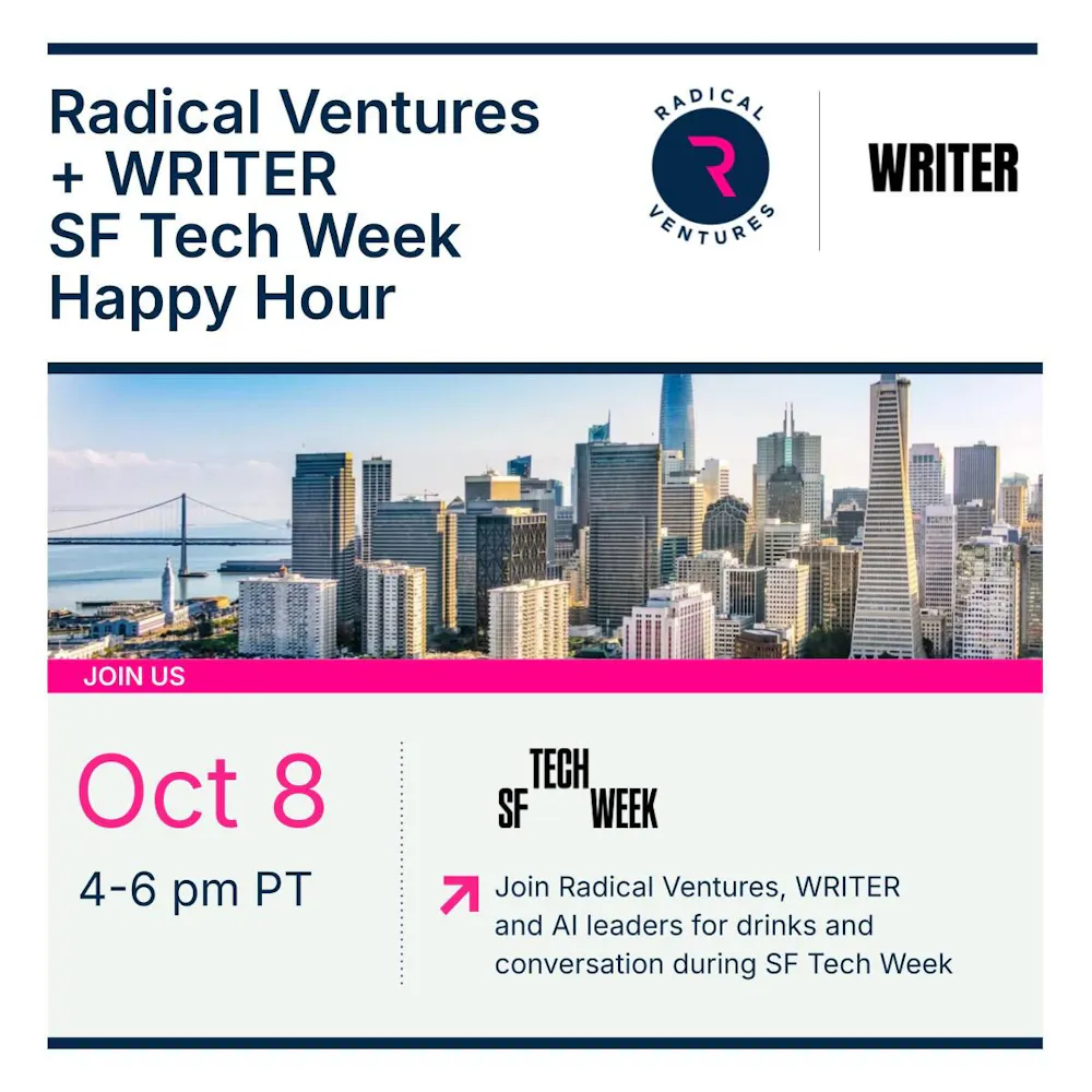 WRITER x Radical Ventures Happ… | Partiful