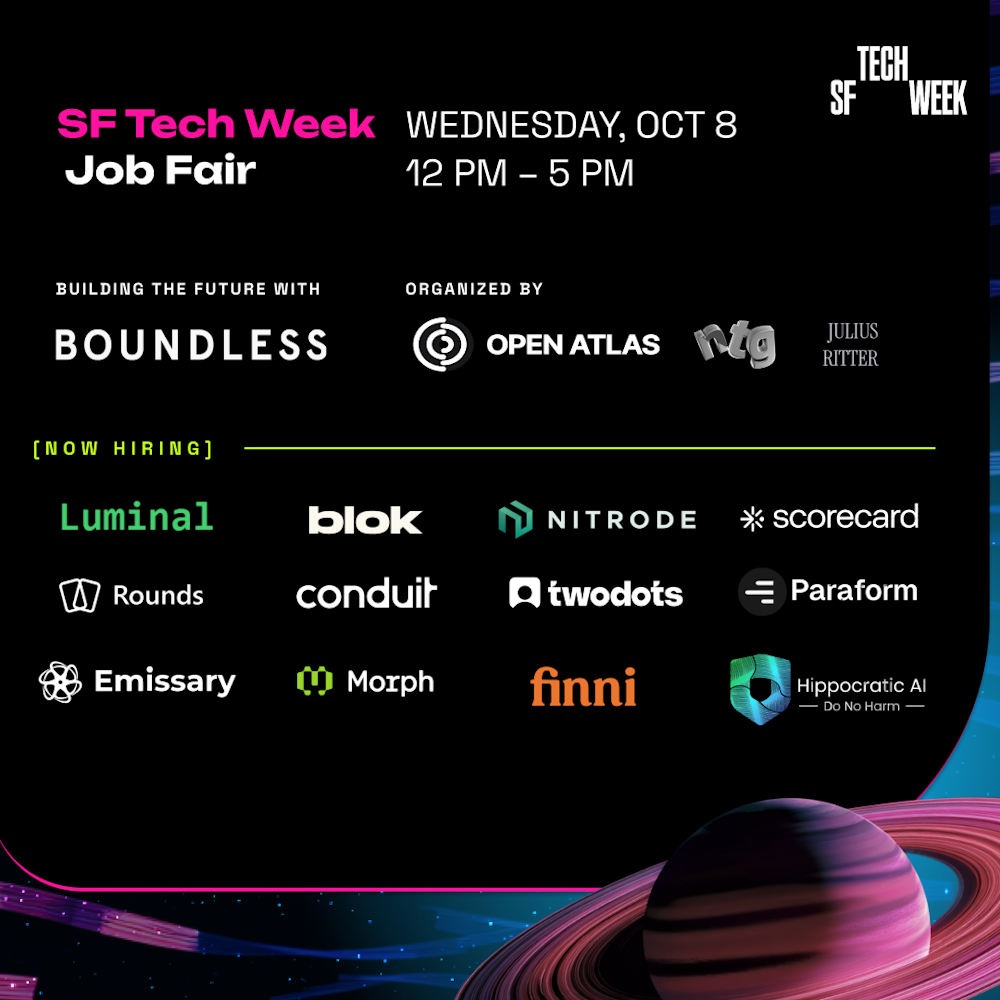 Startup Job Fair - #SFTechWeek | Partiful